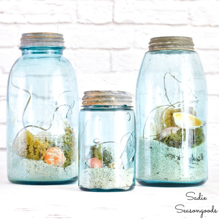 Beach in a Jar for Coastal Decorating