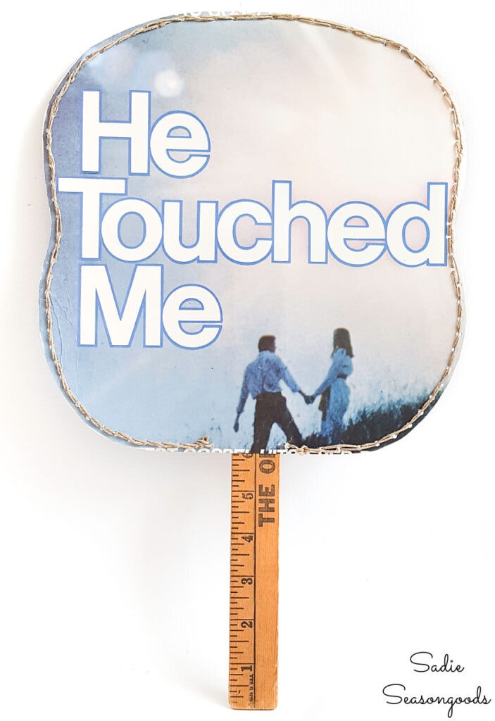 Beat the Heat with a DIY Hand Fan from a Retro Album Cover