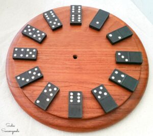 Domino Clock as Home Office or Playroom Wall Decor