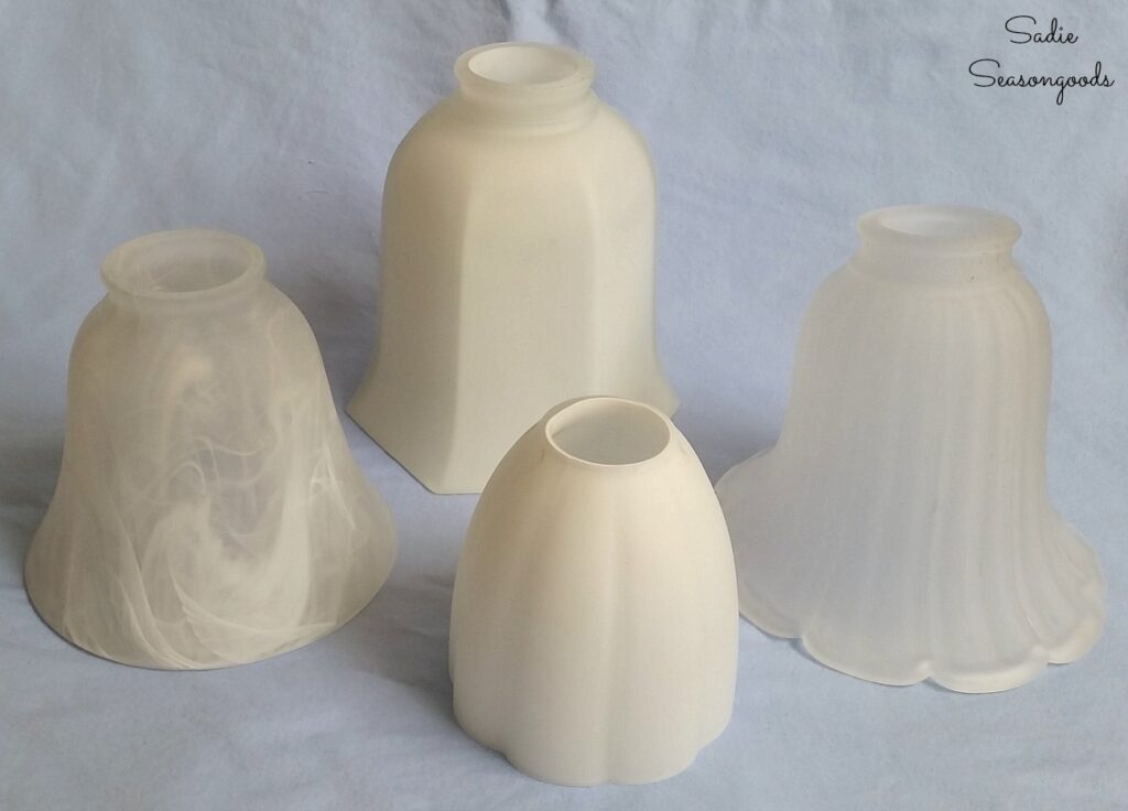 Halloween Ghost Lights from Glass Light Covers