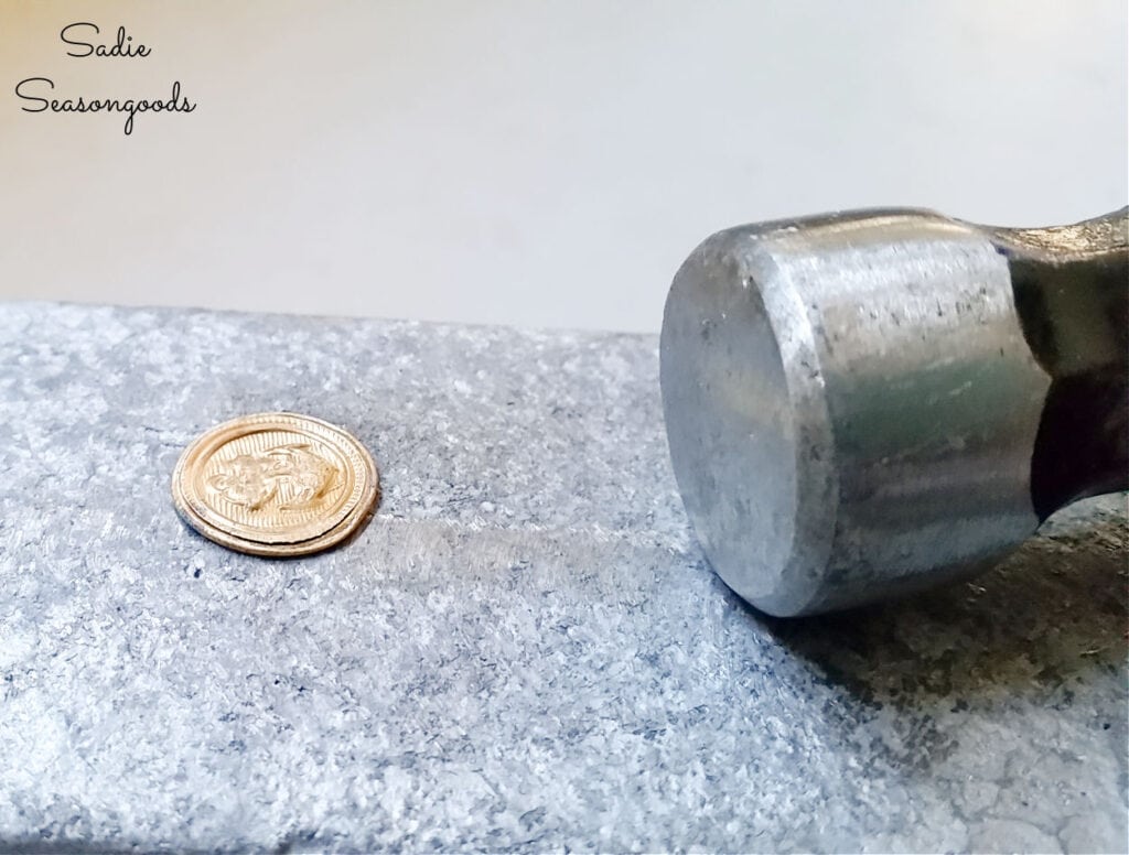 Coin Bracelet or Gypsy Jewelry from Vintage Metal Buttons