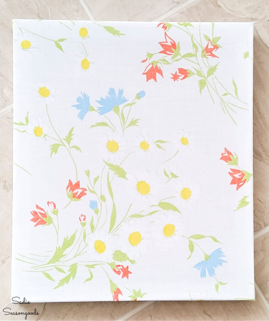 Cottagecore Art from Vintage Floral Sheets