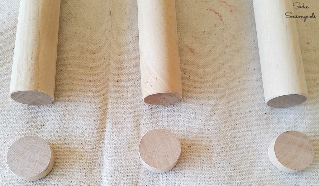 Fabric Organizer for Scrap Fabric with a Wooden Gun Rack