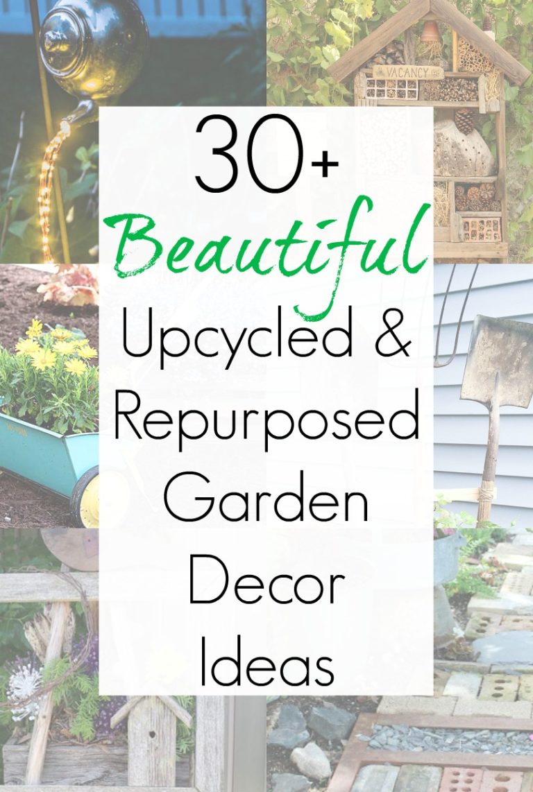 Garden Decor Ideas that are Upcycled and Repurposed