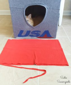 Repurposing T-Shirts into a DIY Cat Cave and Handmade Cat Toys