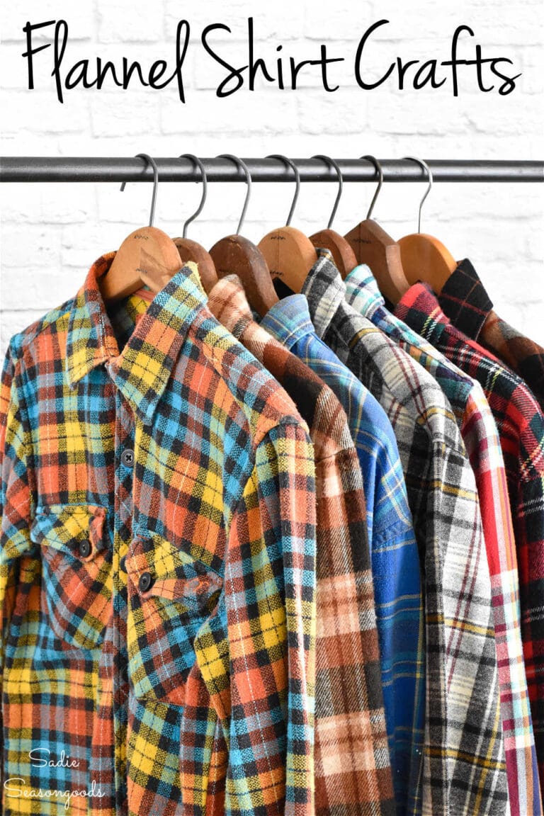 DIY Ideas and Craft Projects with Upcycled Flannel Shirts