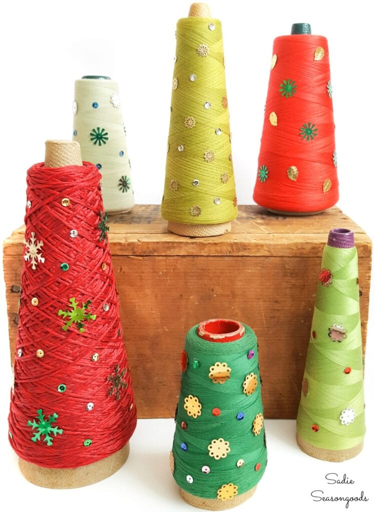 Christmas Craft Project with Serger Thread Cones