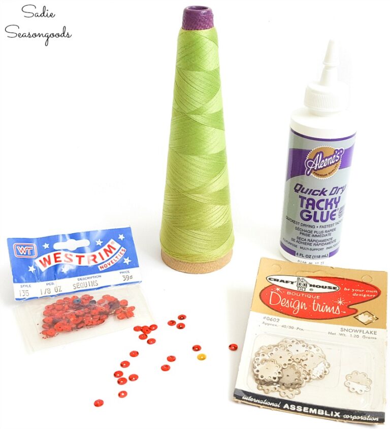 Christmas Craft Project with Serger Thread Cones