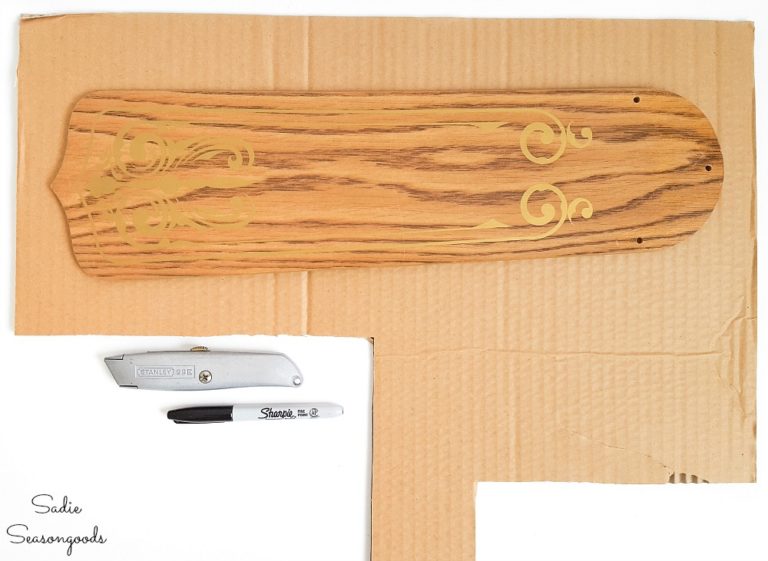 Windmill Decor from Ceiling Fan Blades