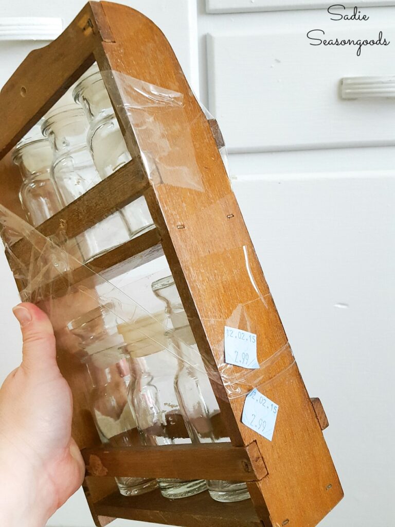 Magic Potion Bottles for Halloween from a Vintage Spice Rack
