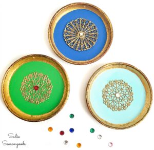 Exotic Christmas Ornaments from Florentine Coasters