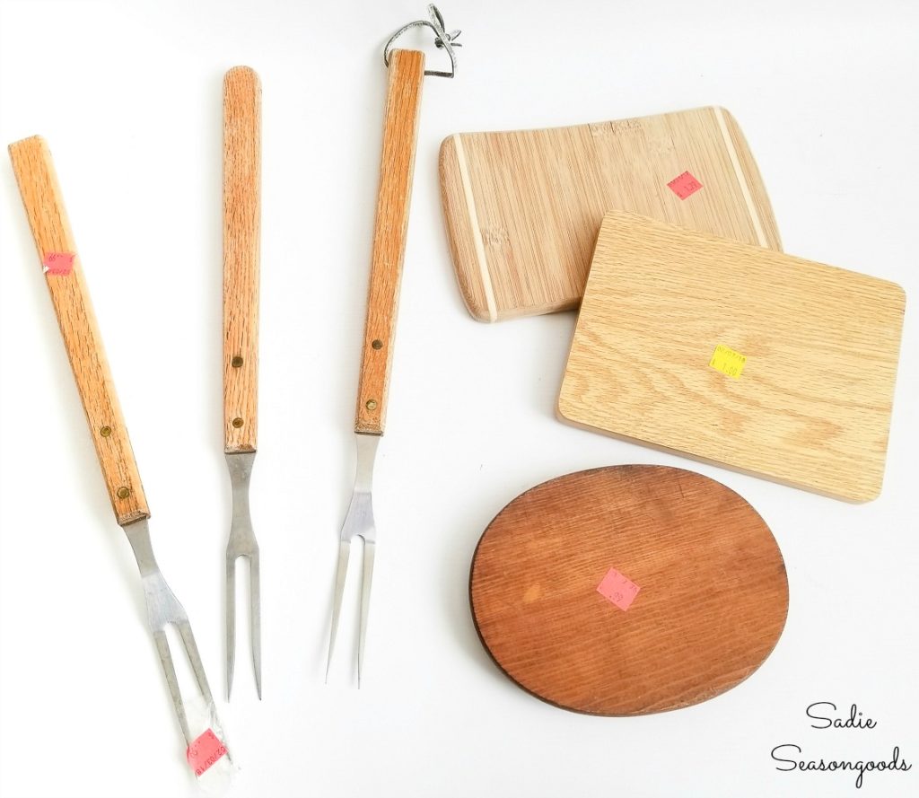 DIY Garden Signs with Grill Forks and Cheese Boards