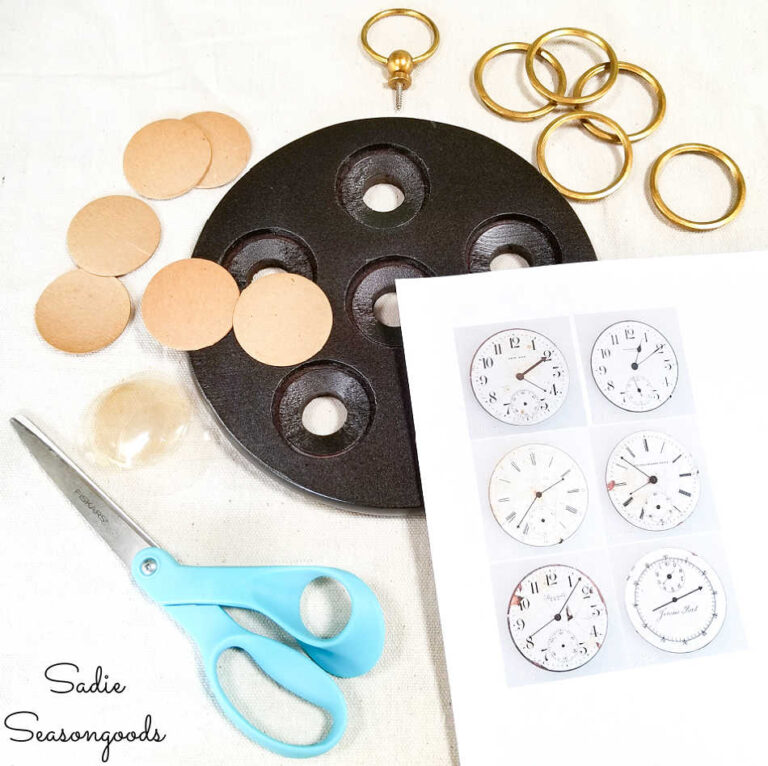 Pocket Watch Wall Clock from a Picture Frame