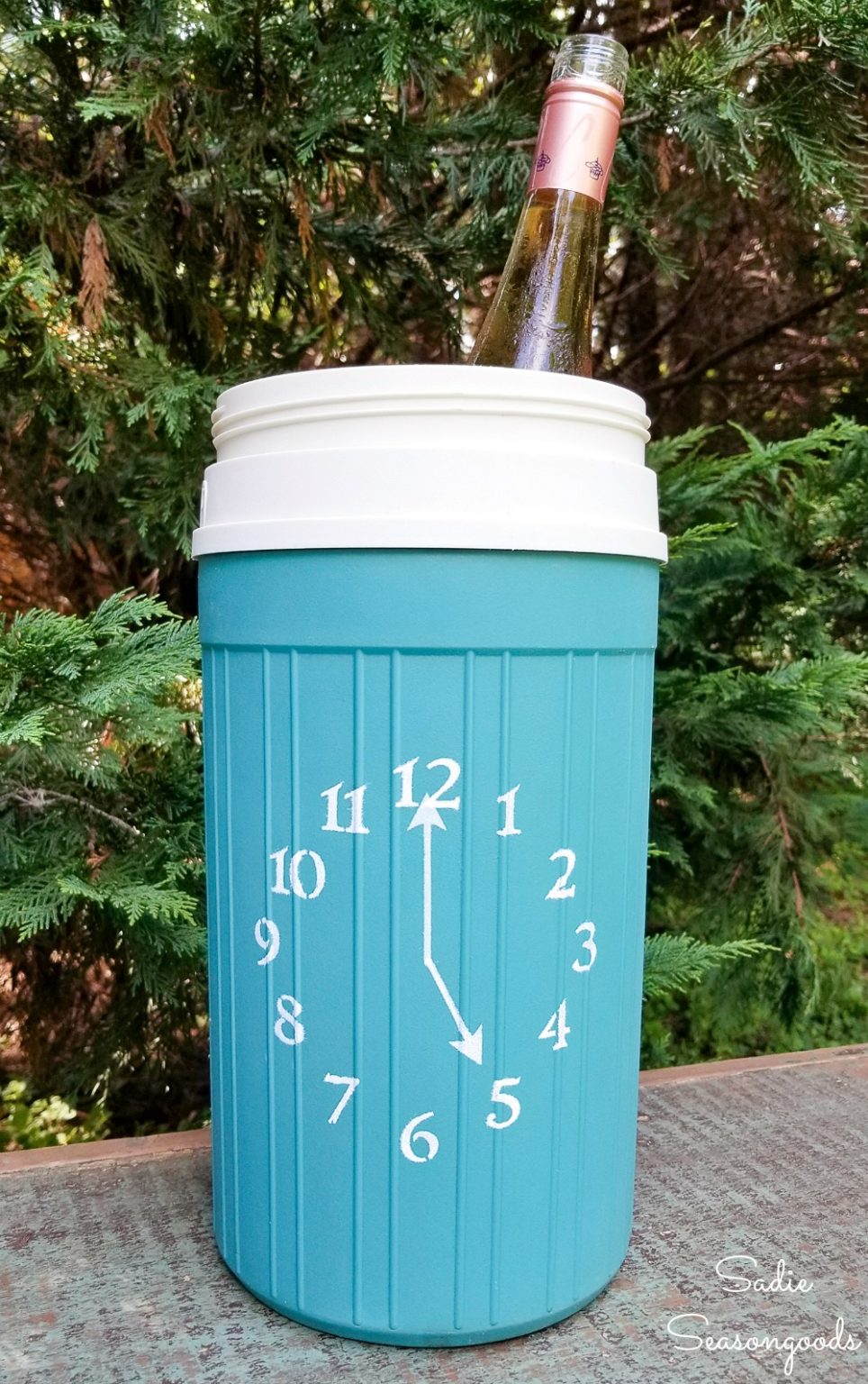 Wine Bottle Cooler from a Beverage Cooler for Happy Hour
