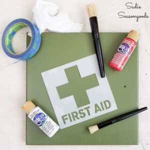 Making a First Aid Cabinet for the Garage or Man Cave