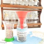 Sand Collection Display in a Vintage Spice Rack