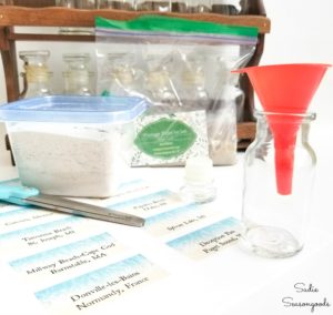 Sand Collection Display in a Vintage Spice Rack