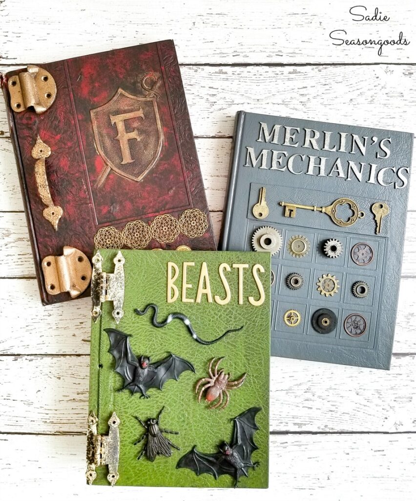 Making a Halloween Spell Book from an Old Yearbook
