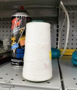 Candy Corn Decorations from Thread Cones