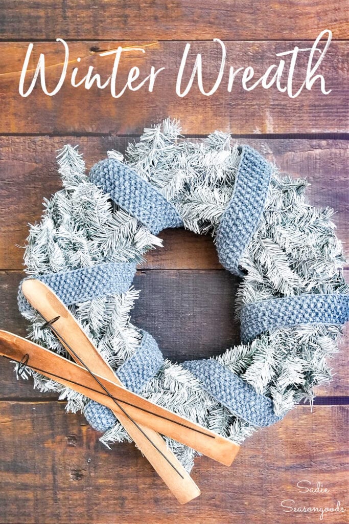 DIY Winter Wreath for January Door Decor
