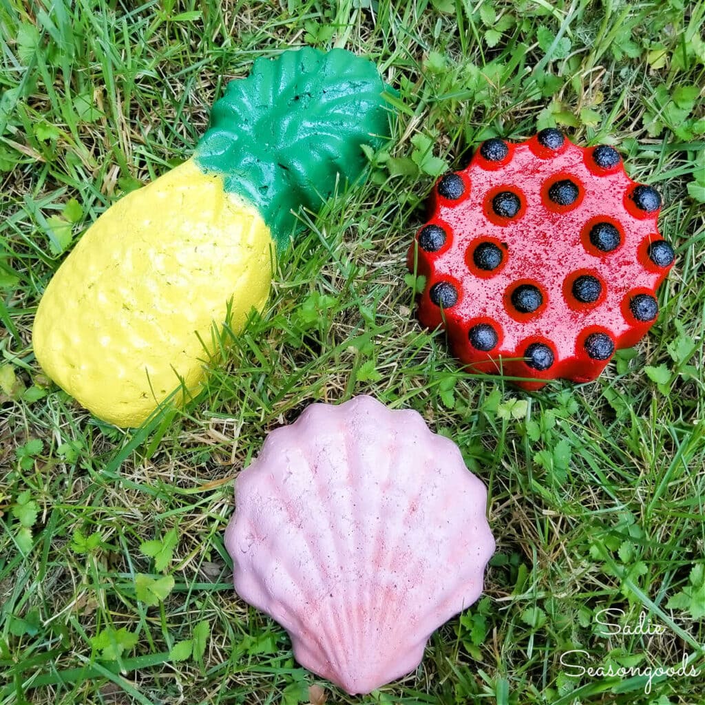 How to Make Decorative Garden Stones with Old Copper Molds