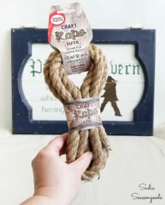 Pirate Sign as Nautical Wall Decor by Upcycling a Cabinet Door