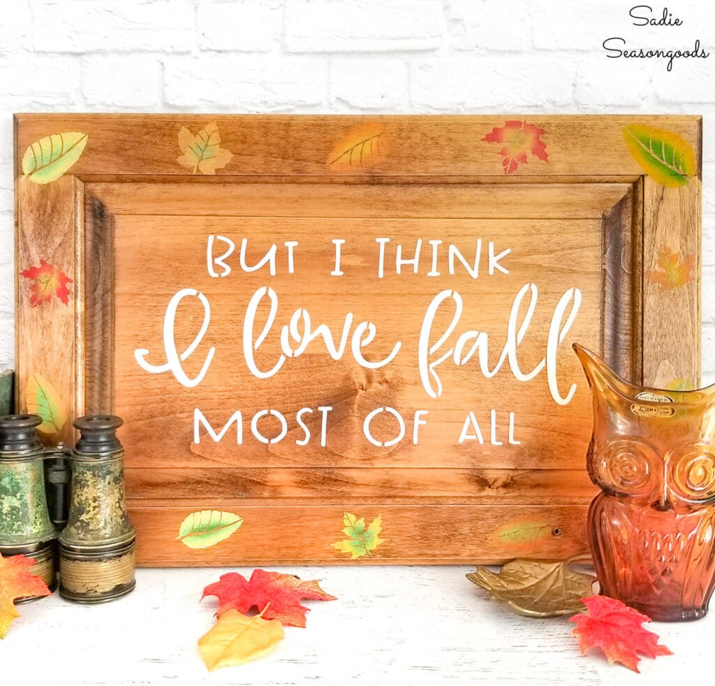 Fall Signs to Make: Upcycling Ideas to Greet the Season!