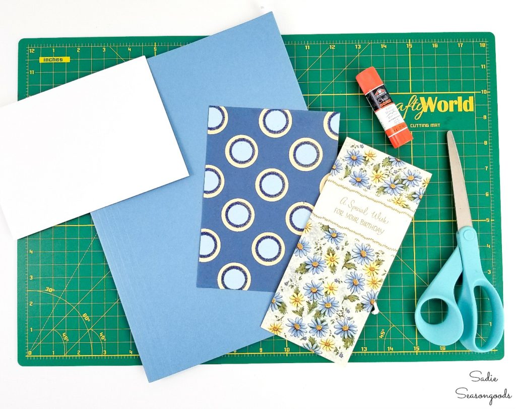 DIY Greeting Cards from File Folders and Scrapbooking Supplies