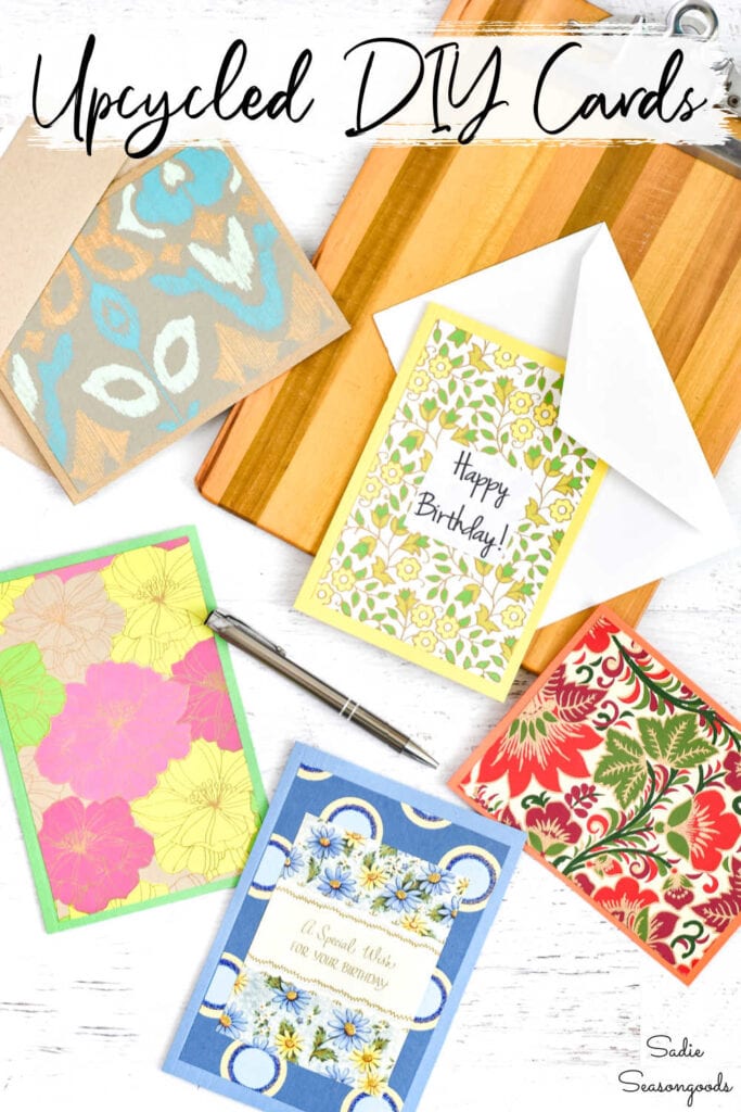 DIY Greeting Cards from File Folders and Scrapbooking Supplies