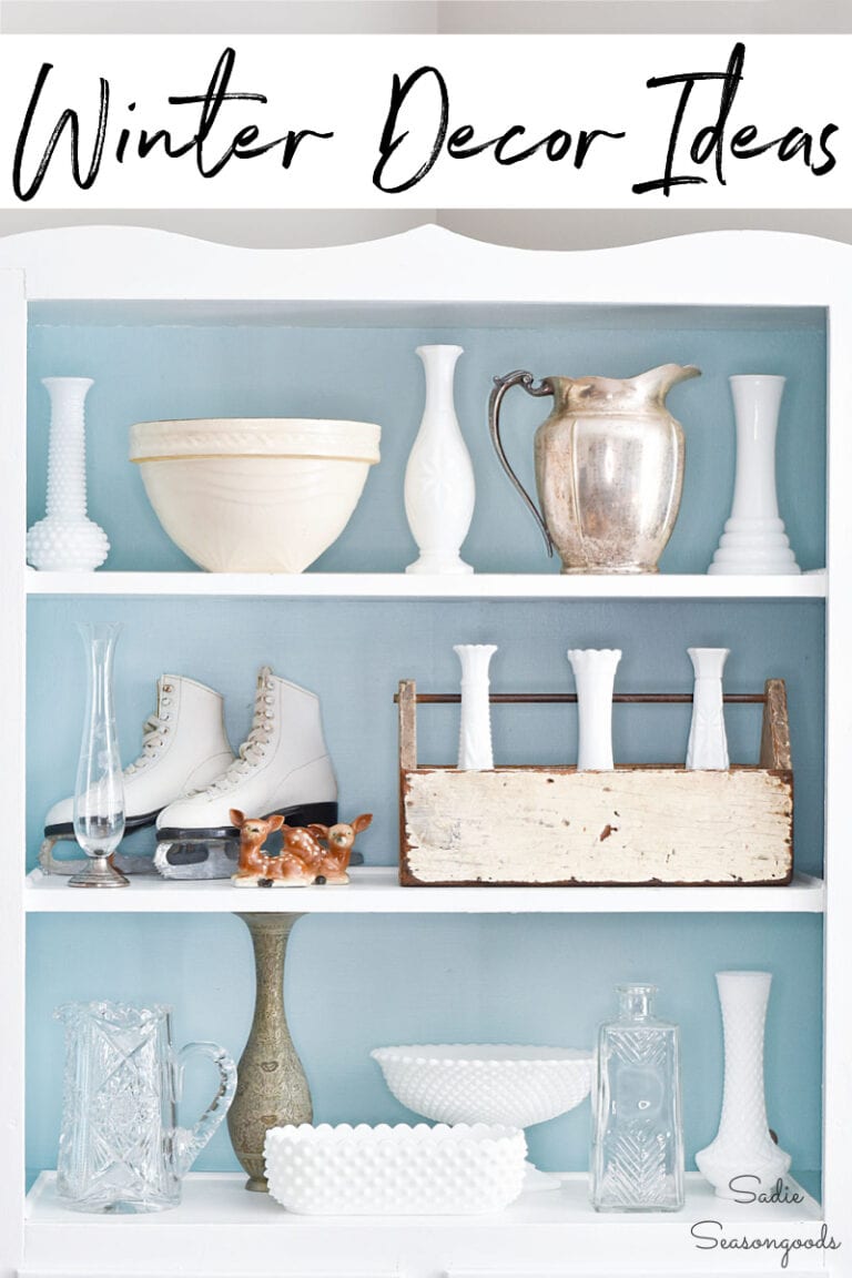Winter Decorating Ideas from the Thrift Store for January Decor
