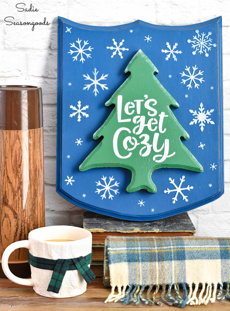 Winter Sign for Cozy Home Decor and Decorating in Winter