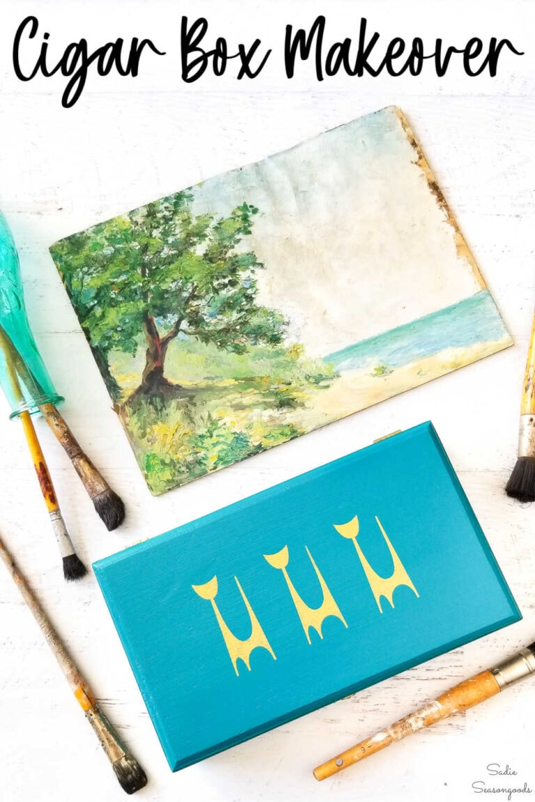 A Mid Century Makeover on Wooden Cigar Boxes