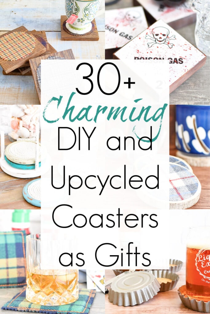 Decorative Coasters as Upcycled Gifts for Anyone on Your List!