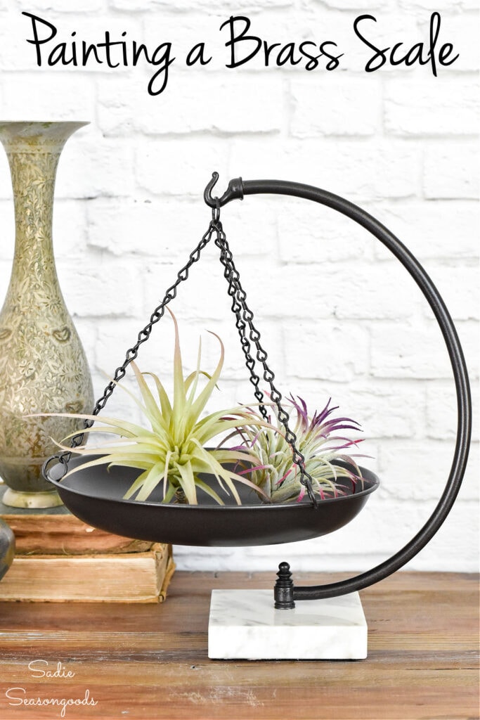 Decorative Scale or Hanging Brass Bowl for Eclectic Home Decor