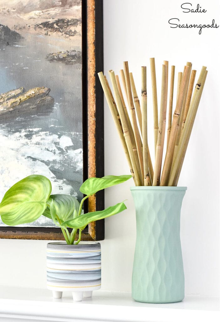 Boho Vase with Terracotta Paint- a Simple, Modern Upcycle!