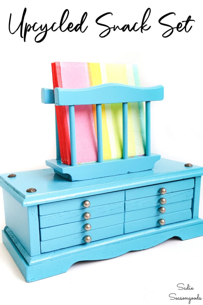 Making a Snack Set with Vintage Coasters and Napkin Holder