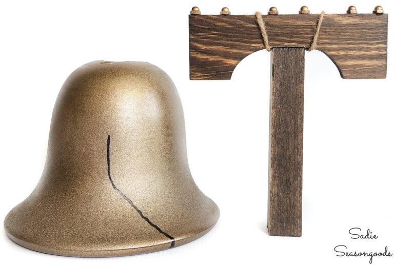 Liberty Bell Replica from a Glass Light Shade