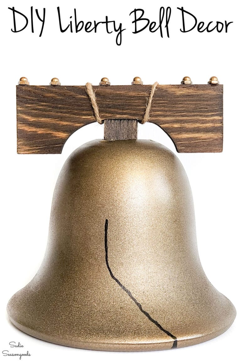 Liberty Bell Replica from a Glass Light Shade