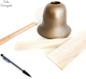 Liberty Bell Replica from a Glass Light Shade