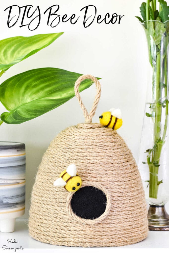Bee Decor from the Thrift Store- Two Upcycled Versions!