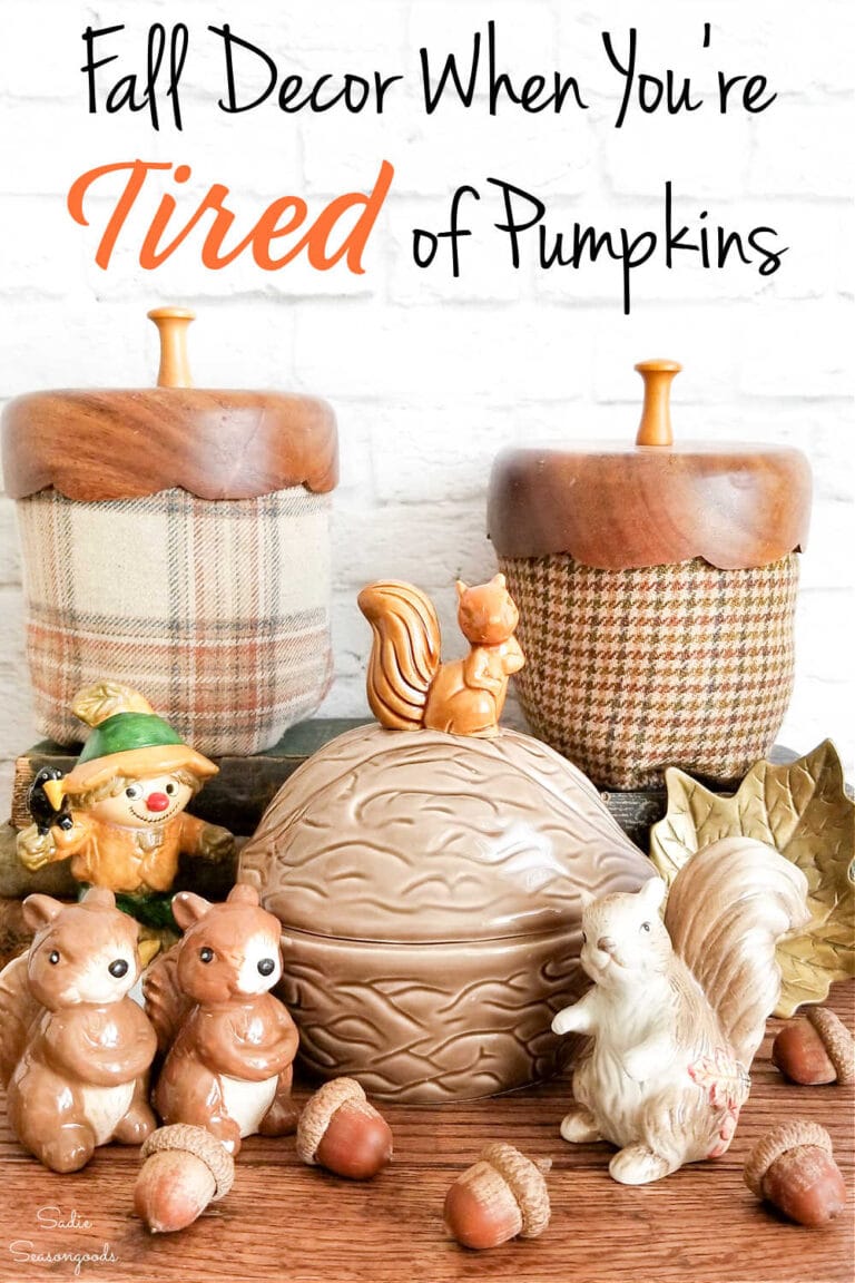 Non-Pumpkin Fall Decorations with Leaves, Apples, and More
