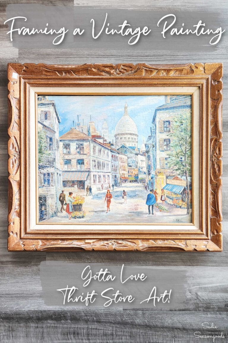 Framing a Vintage Painting: A Thrift Store Art Love Story!
