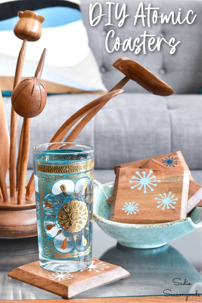 Mid-Century Modern Coasters (Inspired by MCM Glassware!)