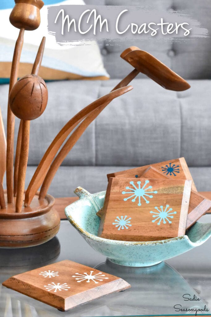 Mid-Century Modern Coasters (Inspired by MCM Glassware!)