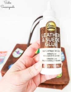 Decorating a Leather Tote Bag with Travel Patches