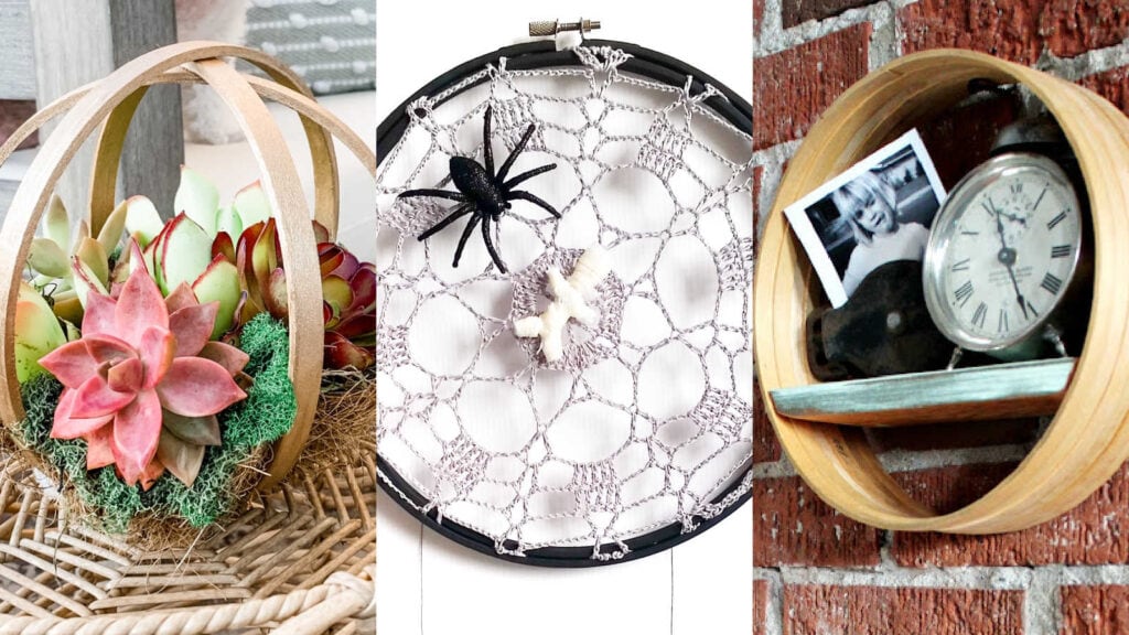 Crafts and Upcycles to Make with Embroidery Hoops