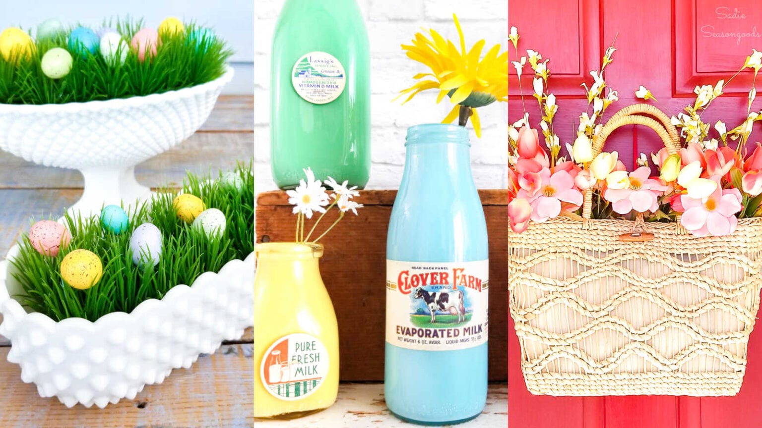Spring Crafts and Decor Projects from Thrift Store Finds
