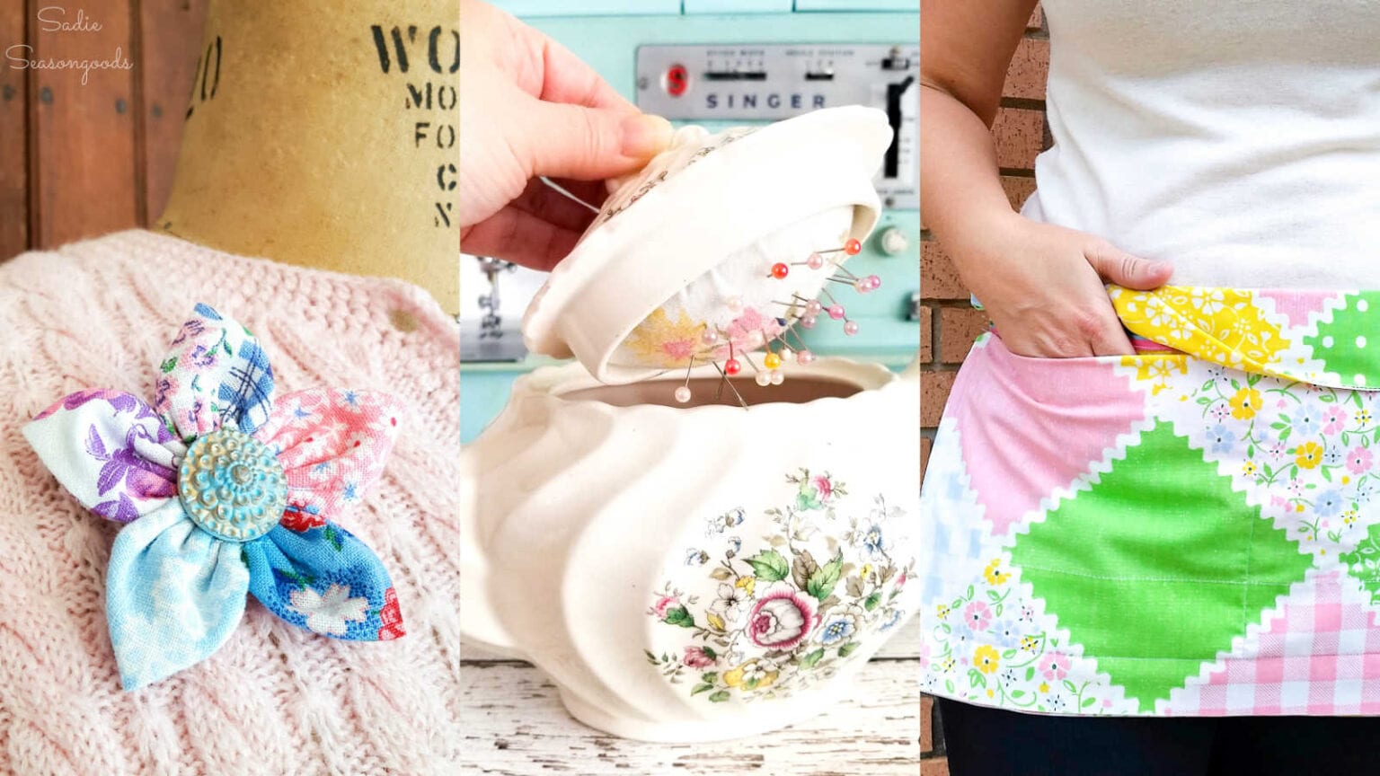 Charming Ideas that Repurpose and Showcase Vintage Fabric