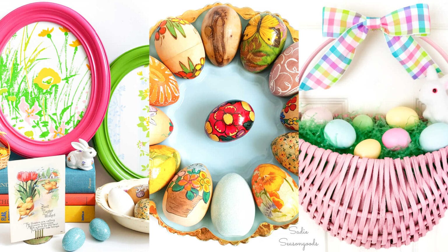 Easter Crafts from Thrift Store Finds (and Your Own Cupboards!)