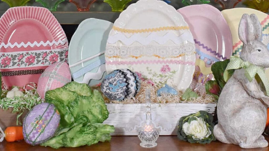 Easter Crafts from Thrift Store Finds (and Your Own Cupboards!)